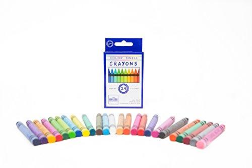 Color Swell Coloring Crayons Pack of 24 Count Vibrant Colors – ColorSwell