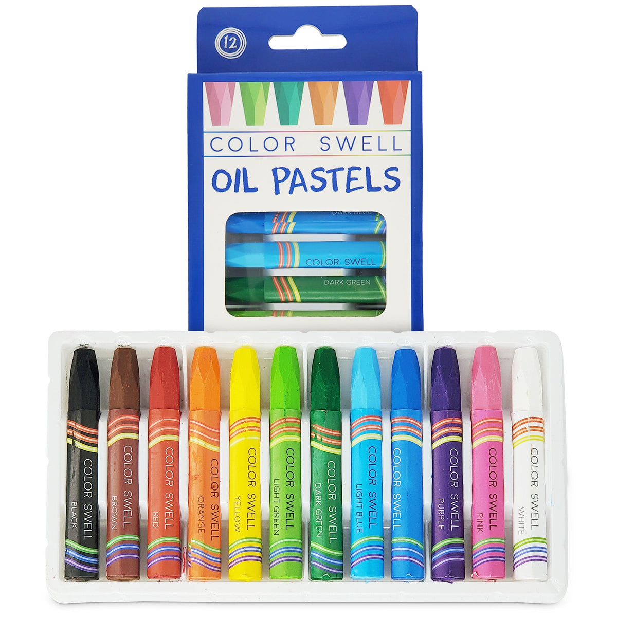 Color Swell Bulk Oil Pastels 18 Packs of 12 Count Vibrant Colors ...
